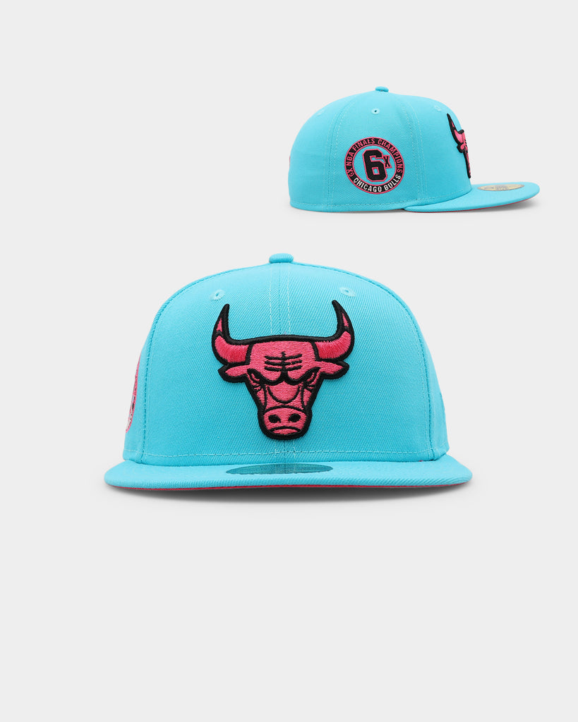 New Era Chicago Bulls 'Neon Vice' 595FIFTY Fitted Neon Blue | Culture Kings