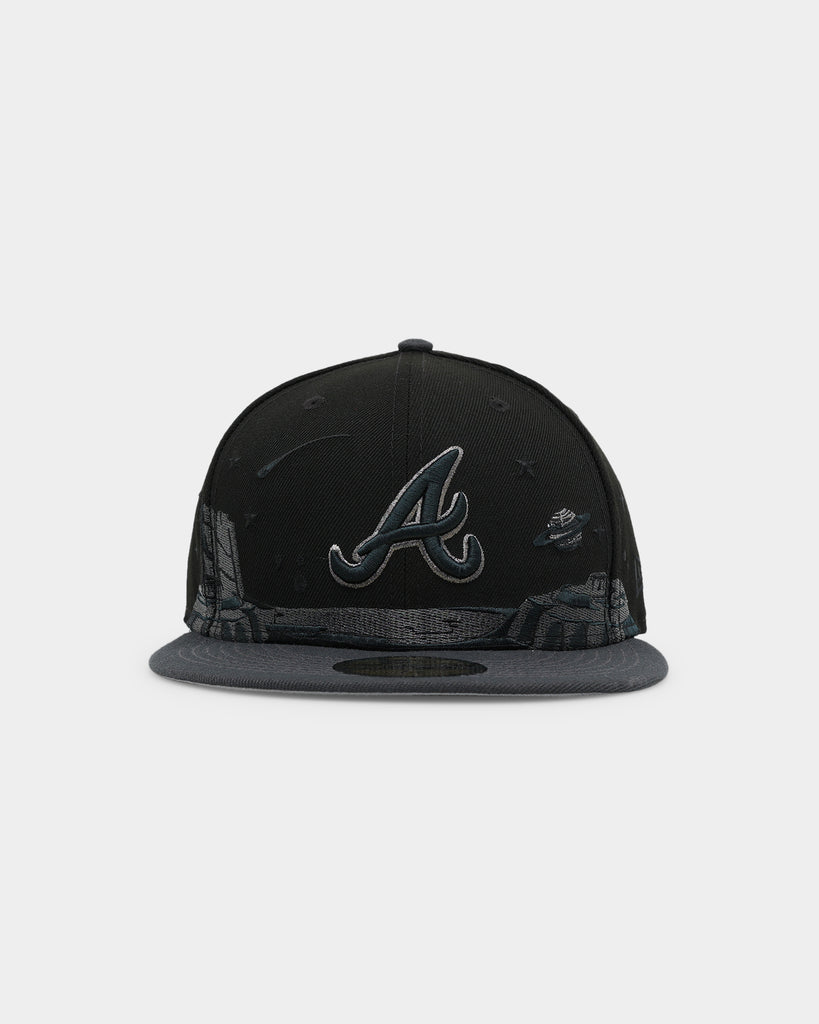 New Era Atlanta Braves Planetary 59FIFTY Fitted Black | Culture Kings