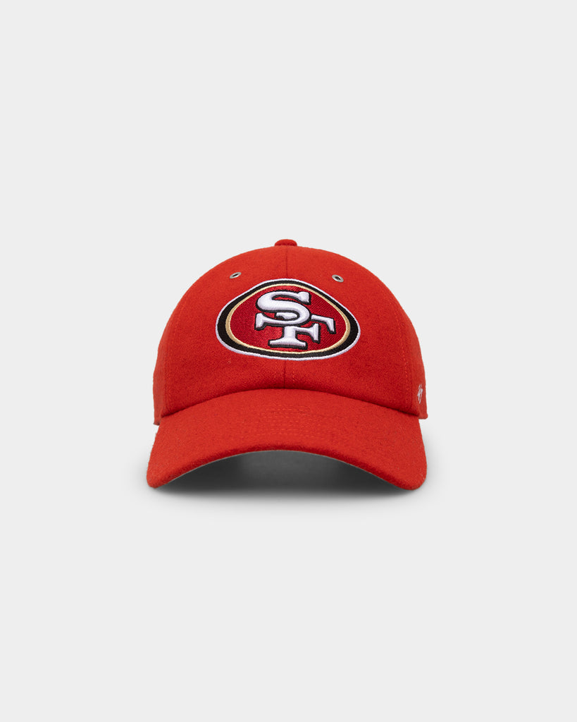 47 Brand San Francisco 49ers Wooly '47 Clean Up Strapback Red | Culture ...