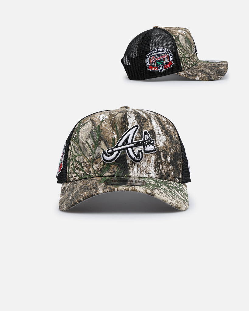 New Era Atlanta Braves 'Real Tree' 9FORTY A-Frame Trucker Snapback Rea ...