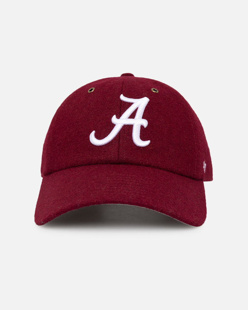 47 Brand Alabama Crimson Wooly Clean Up Strapback Cardinal | Culture Kings