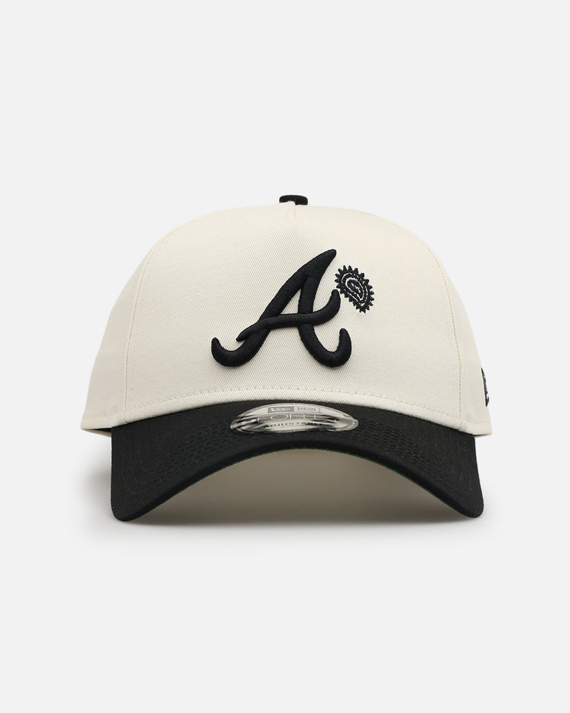 New Era Atlanta Braves 'Paisley Hit' 9FORTY A-Frame Snapback Chrome Wh ...