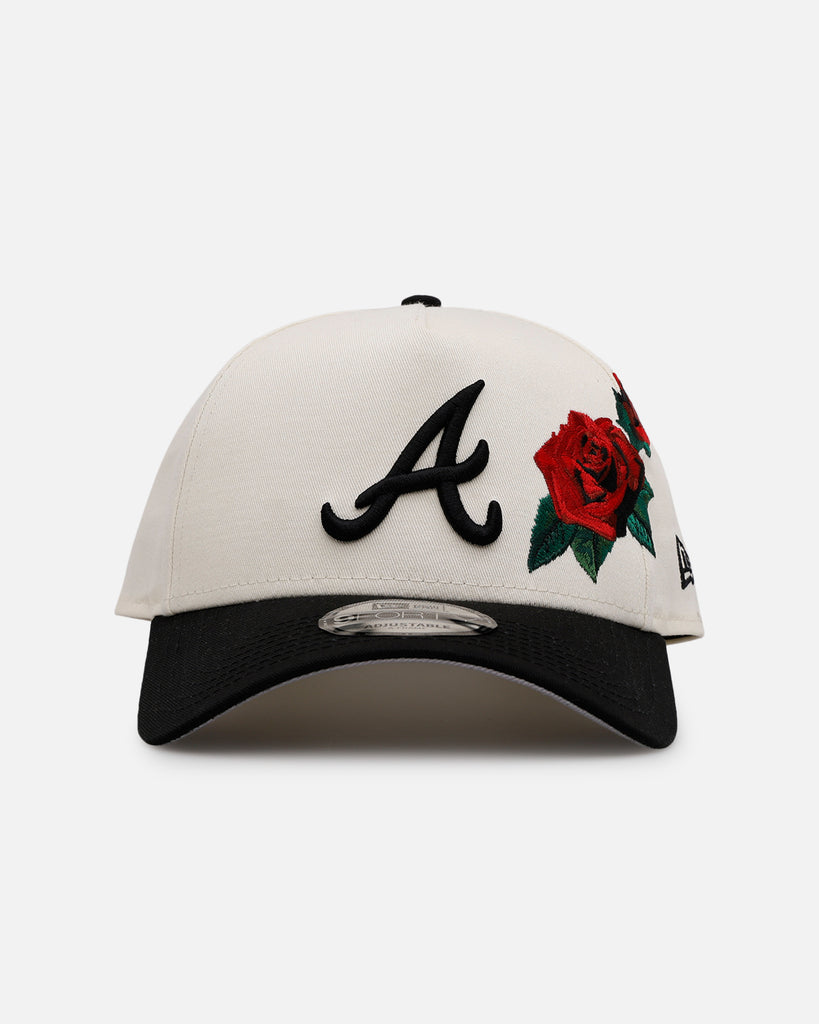 New Era Atlanta Braves 'Chrome Black Roses' 9FORTY A-Frame Snapback Ch ...