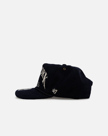 47 Brand New York Yankees 'Pitchout' 47 Hitch Corduroy Snapback Navy ...
