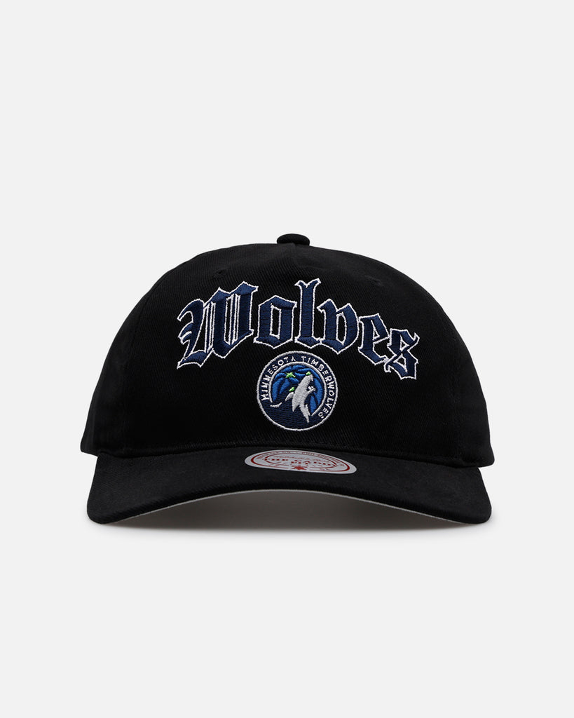 Mitchell & Ness Minnesota Timberwolves 'Old English' Caddy Fit Snapbac ...