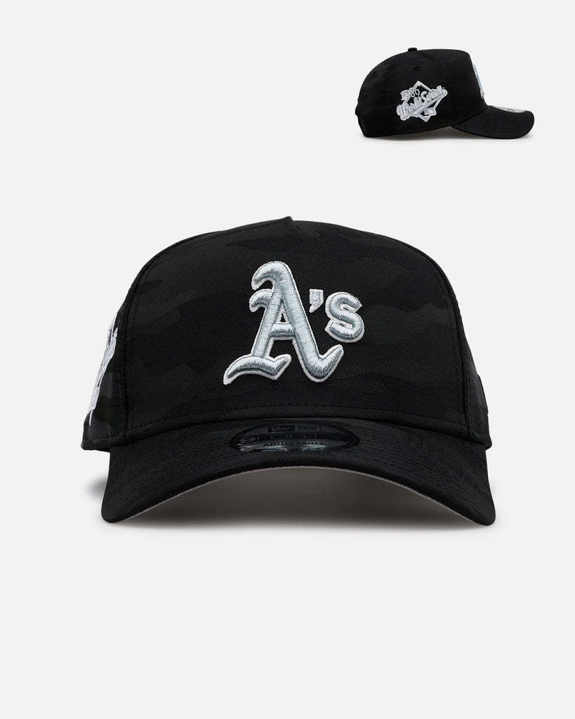 New Era Oakland Athletics 'Icy Camo' 9FORTY A-Frame Snapback Black/Cam ...