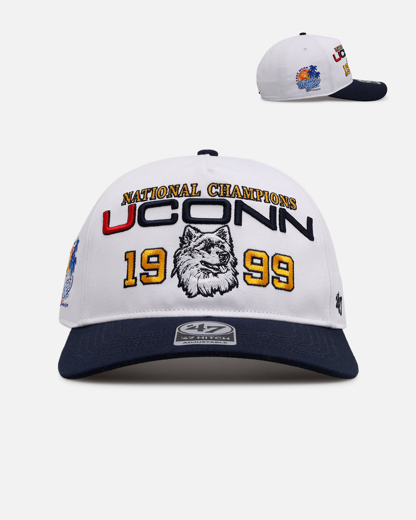 47 Brand UCONN 1999 'March Madness' Hitch Snapback White/Navy | Culture ...
