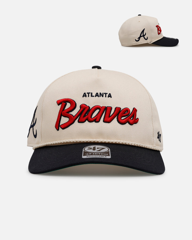 47 Brand Atlanta Braves 'MLB Opening Day' Script Hitch Snapback Natura ...