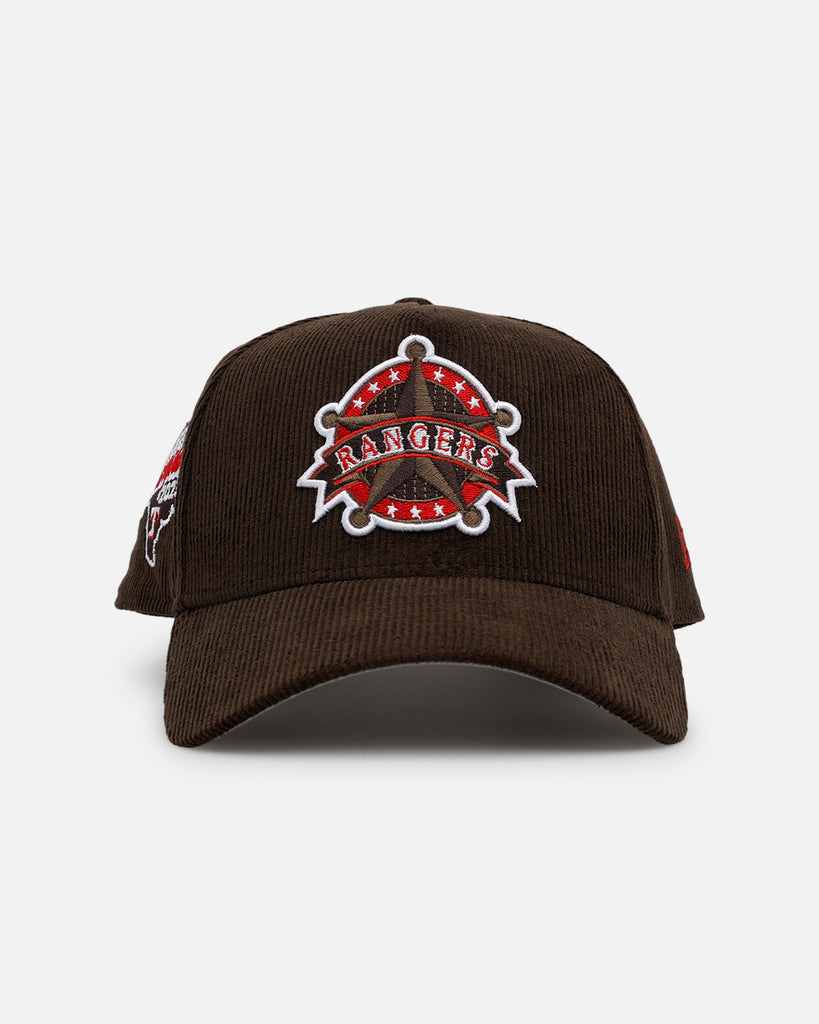 New Era Texas Rangers 'Walnut Cord' 9FORTY A-Frame Corduroy Snapback W ...