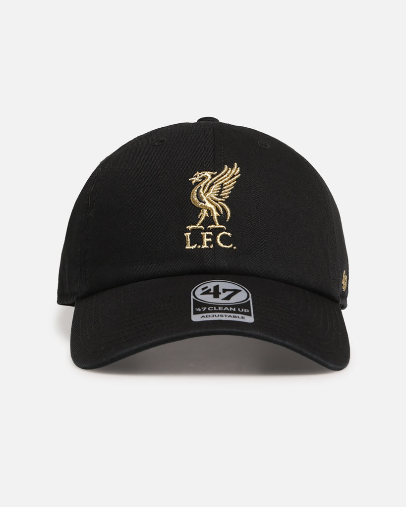 47 Brand Liverpool FC 'Metallic' 47 Clean Up Strapback Black/Gold ...