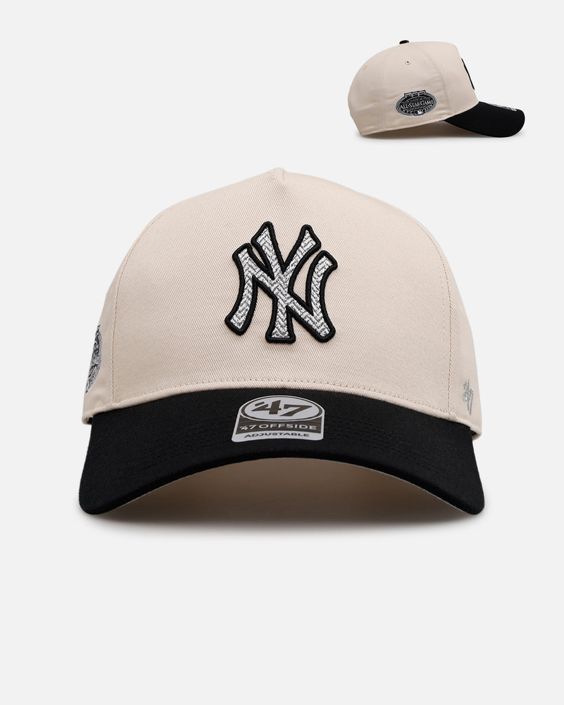 47 Brand New York Yankees 'Herringbone' 47 Offside Snapback Natural/Bl ...
