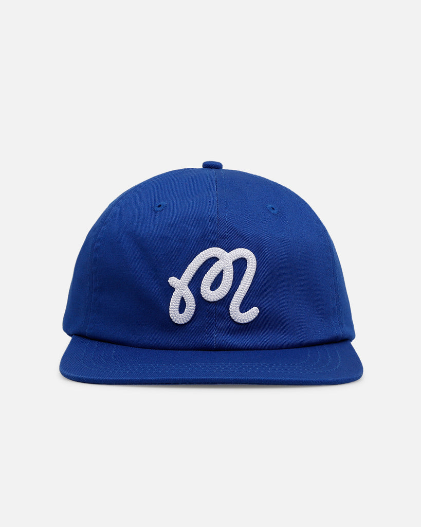 Malbon Script Chainstitch Snapback Blue | Culture Kings