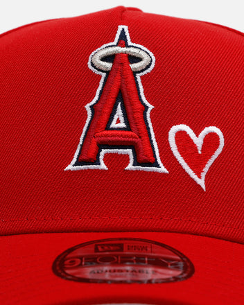 New Era Los Angeles Angels 'Team Color Hearts' 9FORTY A-Frame Snapback ...
