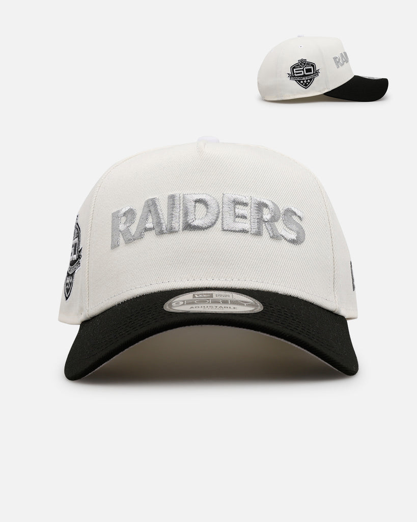 New Era Las Vegas Raiders 'Chrome Metallic Wordmark' 9FORTY A-Frame Sn ...