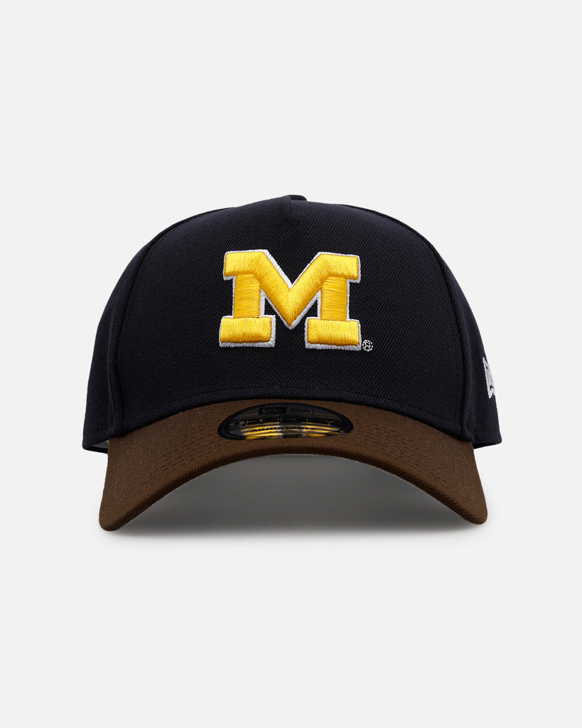 New Era Michigan Wolverines 'Walnut Visor' 9FORTY A-Frame Snapback Wal ...