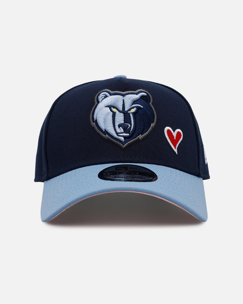 New Era Memphis Grizzlies 'Team Color Hearts' 9FORTY A-Frame Snapback ...