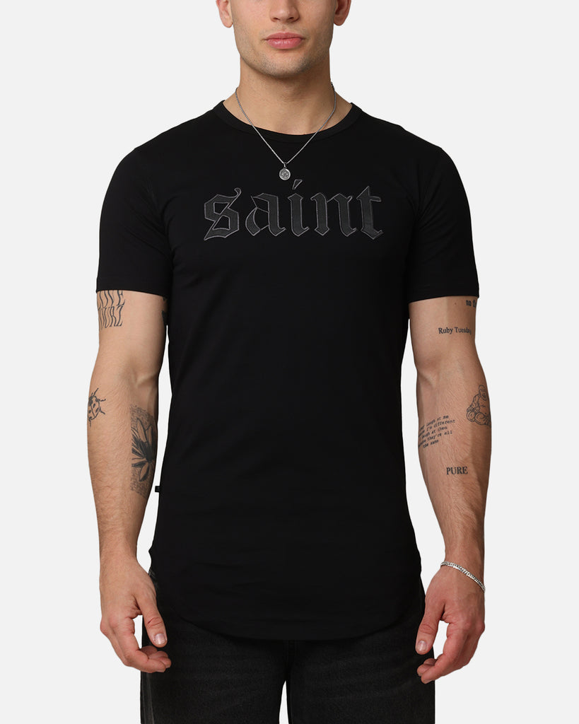 Saint Morta Cambronne Snake El Duplo T-Shirt Black/Grey | Culture Kings