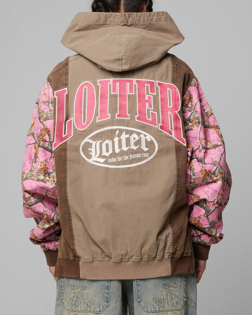 Loiter Splinter Hoodie Pink Camo | Culture Kings