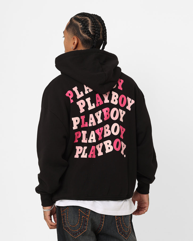Playboy Wavy Stack Hoodie Black | Culture Kings