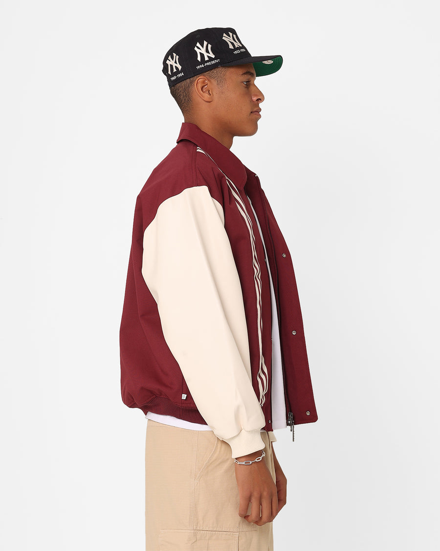Adidas Metro Varsity Jacket Shadow Red | Culture Kings