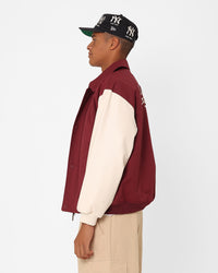 Adidas Metro Varsity Jacket Shadow Red | Culture Kings