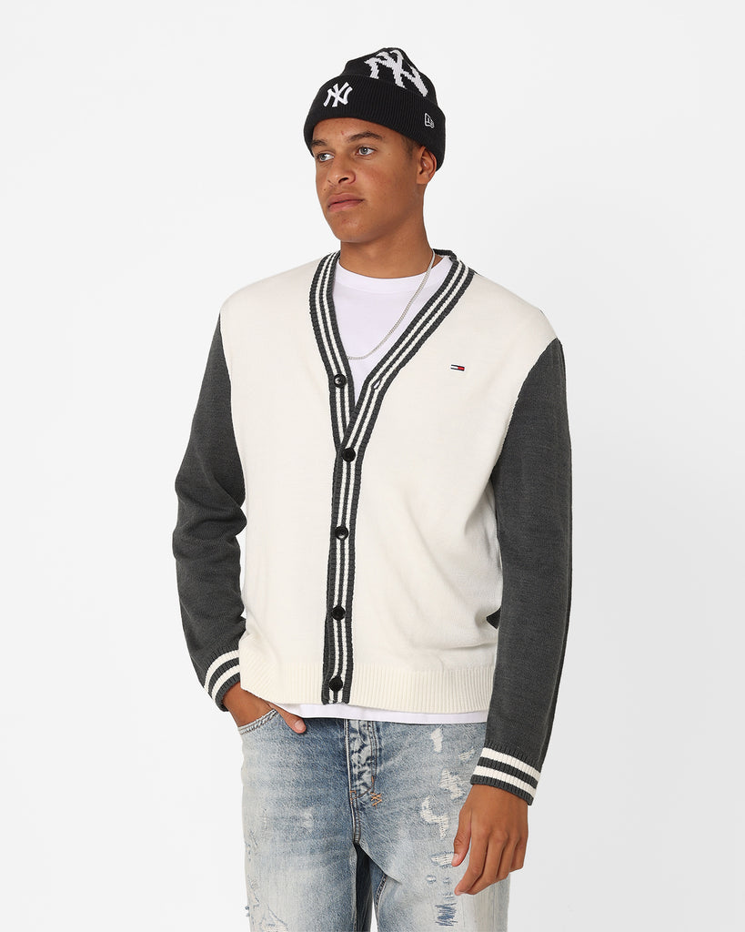 Tommy Jeans Relaxed Collegiate Cardigan Black/Multi | Culture Kings