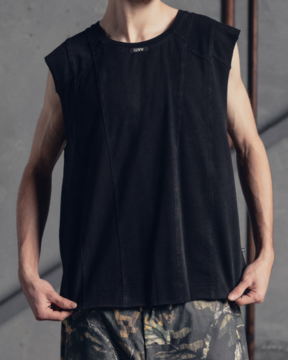 The Anti Order Avant Oversized Muscle T-Shirt Vintage Black | Culture Kings