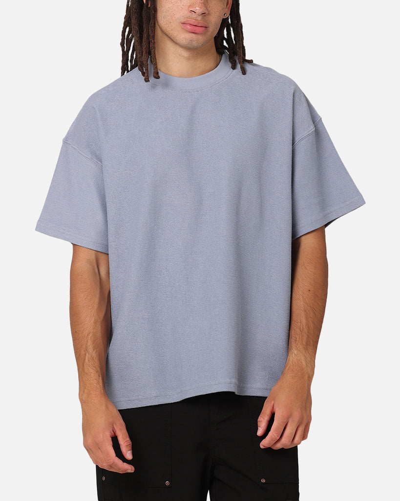 Carre Terry Oversized T-Shirt Blue | Culture Kings