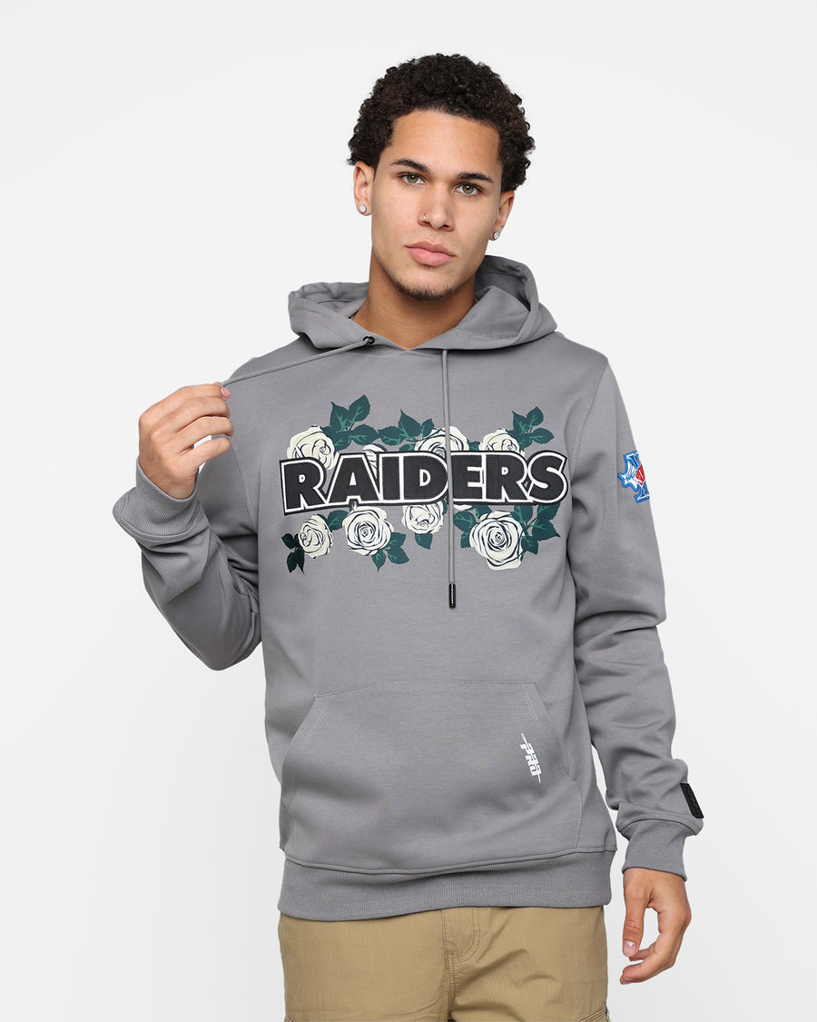 Pro Standard Las Vegas Raiders Roses Hoodie Grey | Culture Kings