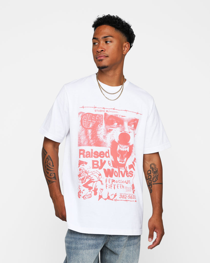 Raised By Wolves Show Flyer T-Shirt White | Culture Kings