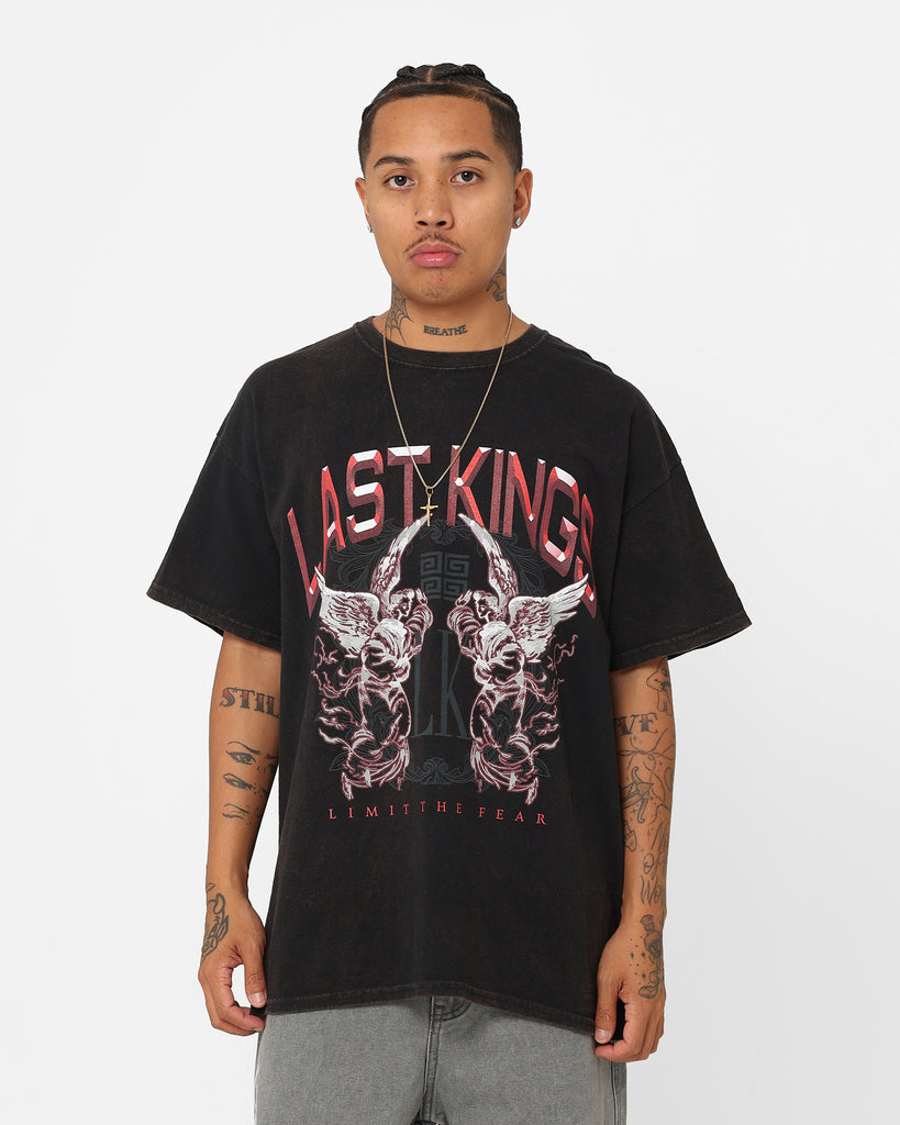 Last Kings Limit The Fear T-Shirt Vintage Black | Culture Kings