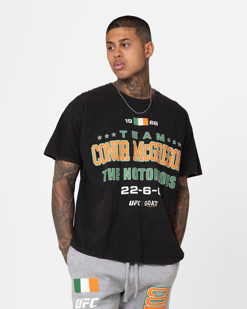 UFC By Goat Crew Team McGregor Vintage T-Shirt Black Wash | Culture Kings