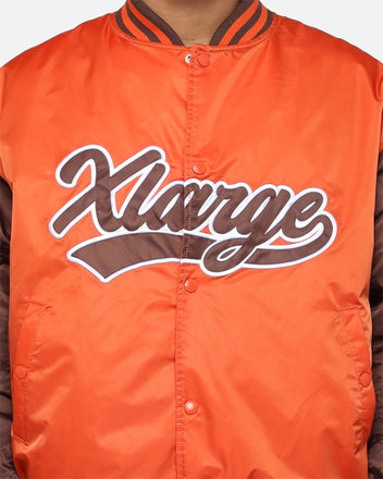 X-Large Baseball Logo Varsity Jacket Orange | Culture Kings