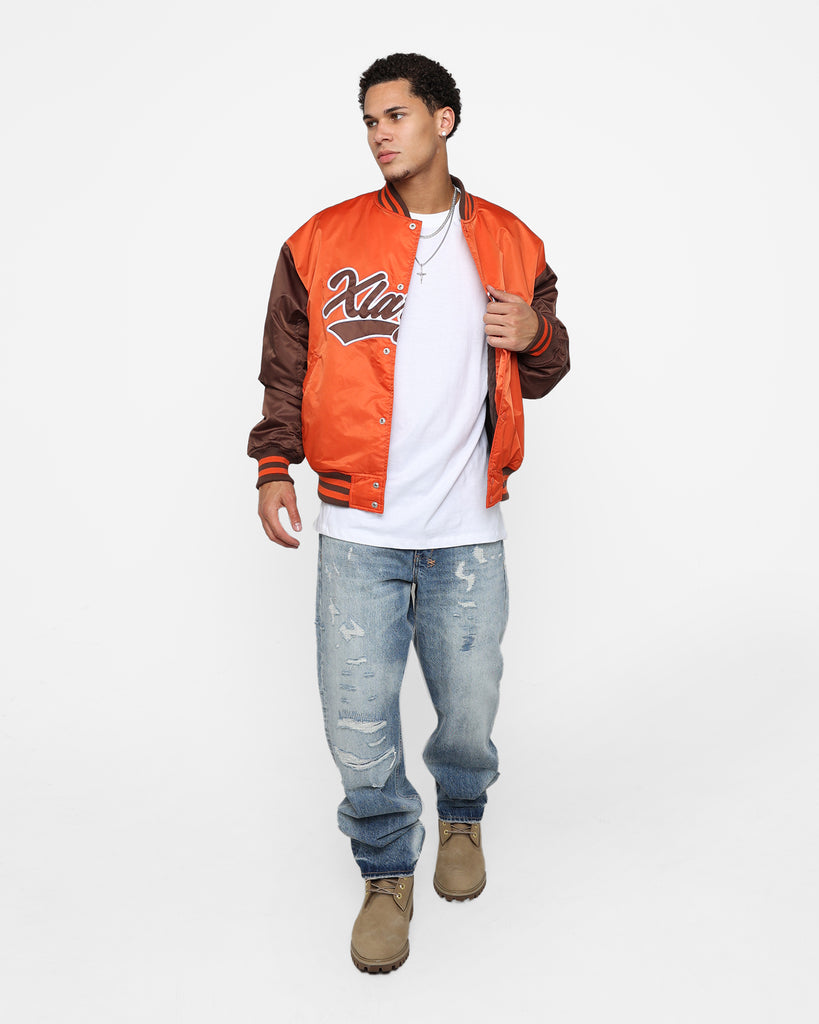 X-Large Baseball Logo Varsity Jacket Orange | Culture Kings
