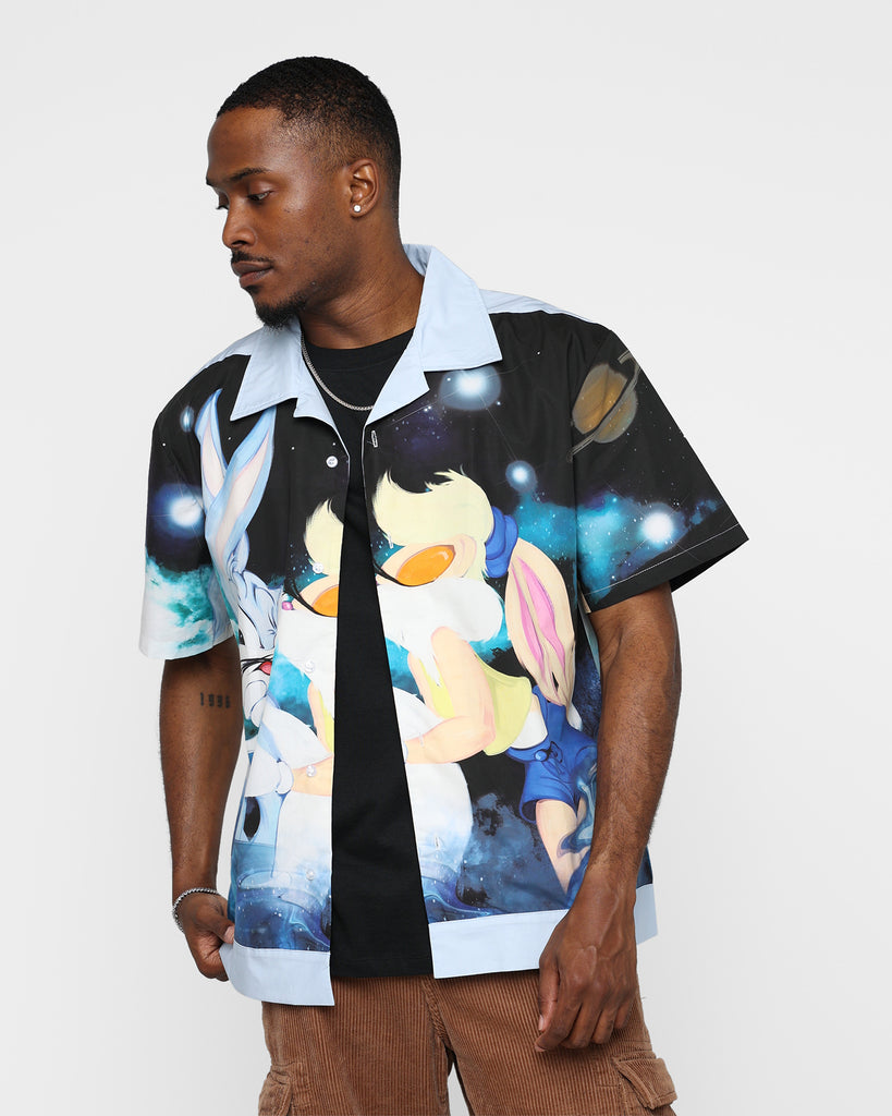 Renowned LA X Looney Tunes Love In The Hare Button Up T-Shirt Multi ...