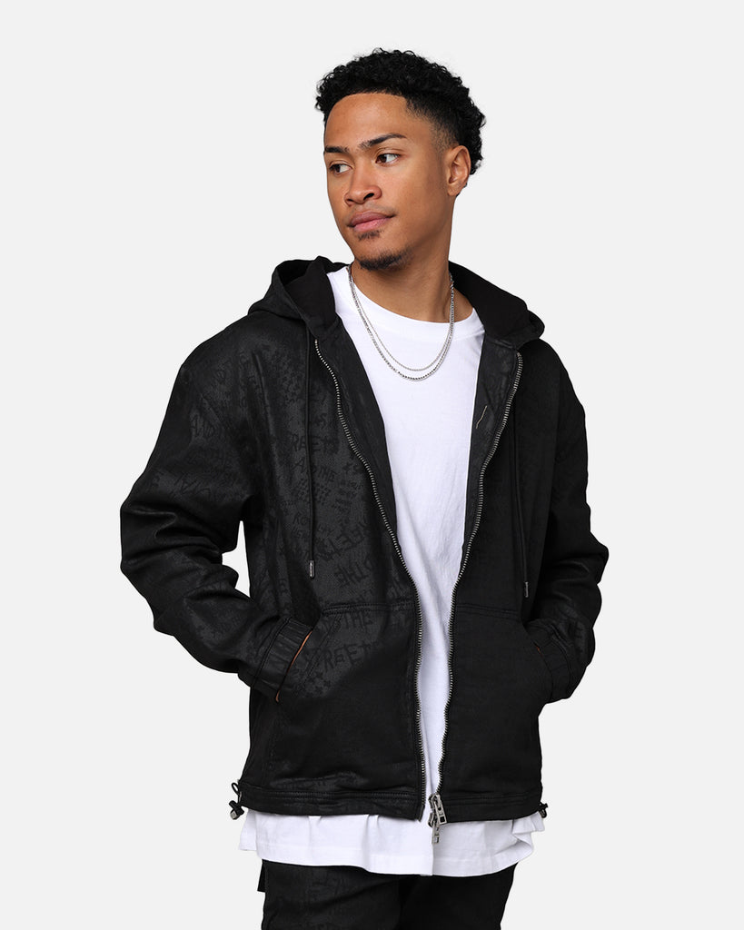 Ksubi Zip Grease Hoodie Black | Culture Kings
