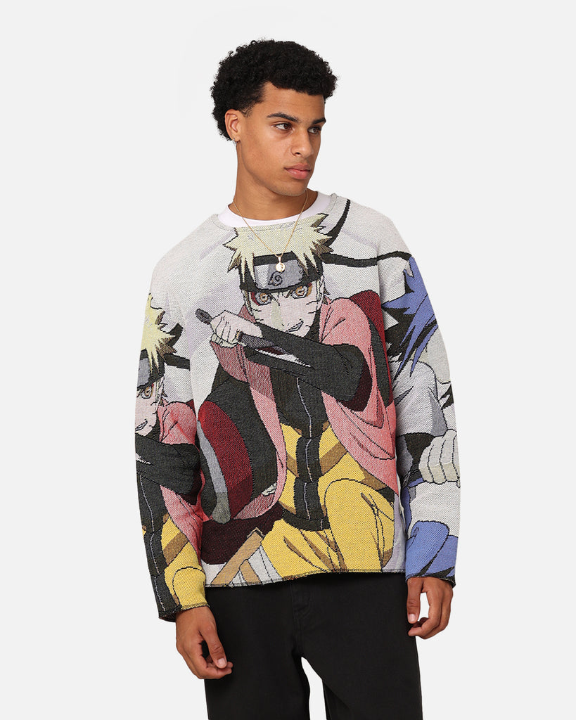Goat Crew X Naruto Shippuden Tapestry Sweater Off White/Multi | Culture ...