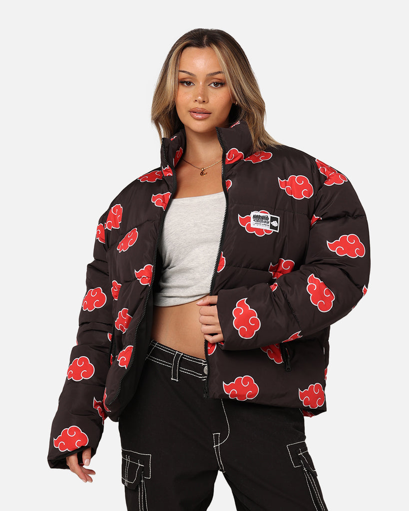 Goat Crew X Naruto Akatsuki Puffer Jacket Black | Culture Kings