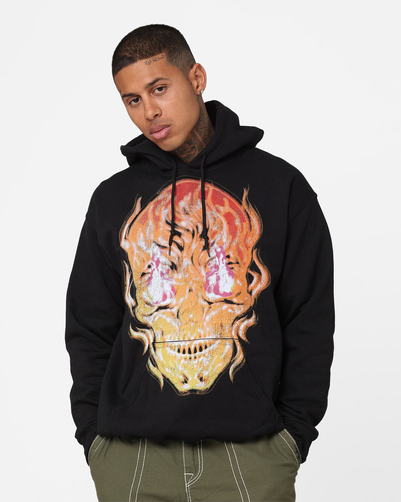 Last Kings Fiery Skull Hoodie Black | Culture Kings