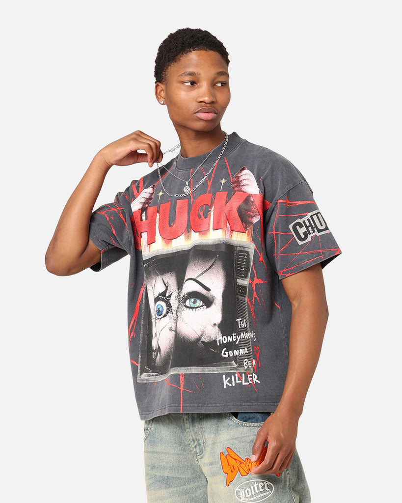American Thrift X Chucky Colossal T-Shirt Black Wash | Culture Kings