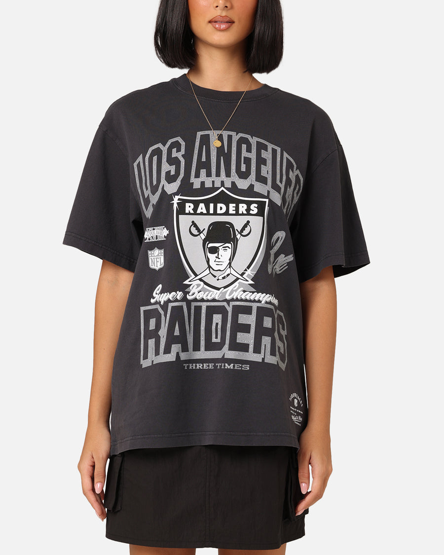 Mitchell & Ness Women's Las Vegas Raiders Arch Logo T-Shirt Faded Blac ...