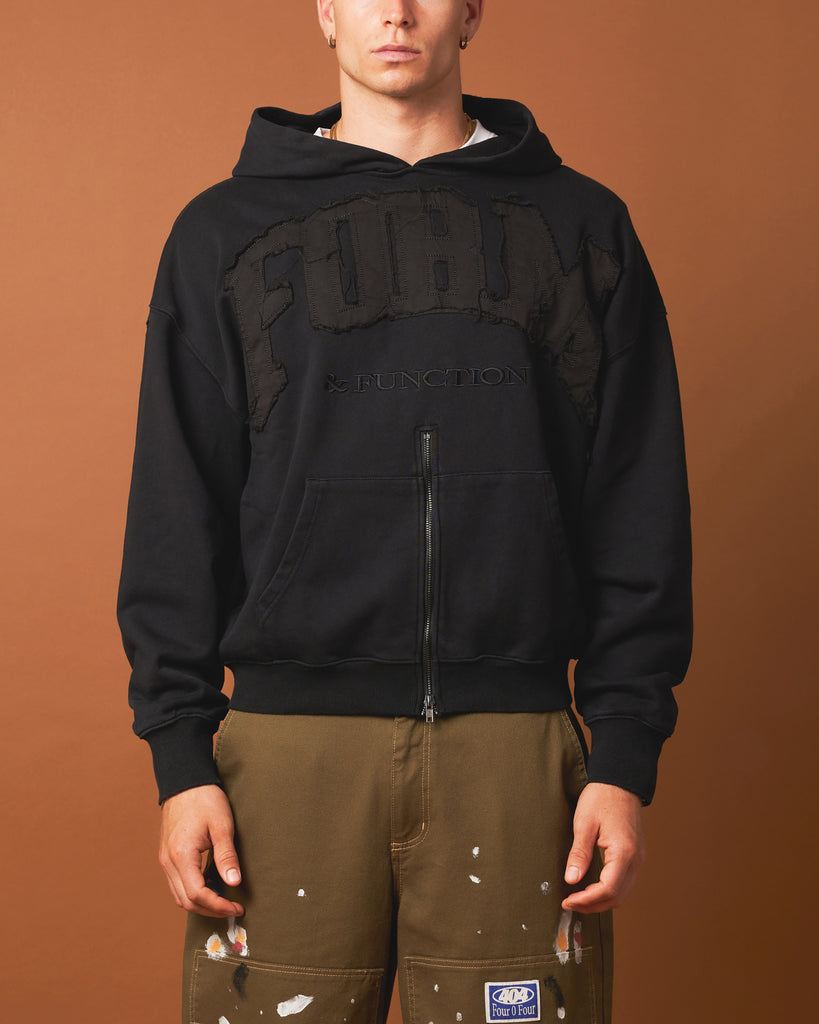 404 Bottom Zip Form Hoodie Black | Culture Kings