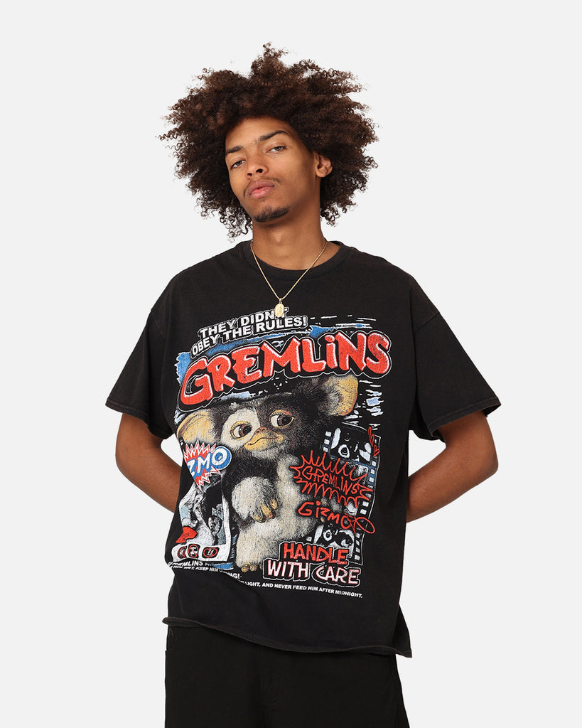 Goat Crew X Gremlins Gremlins Obey Vintage T-Shirt Black Wash | Culture ...