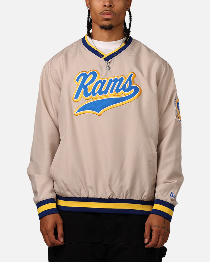 New Era Los Angeles Rams Sports Classics Pullover Windbreaker Stone/OT ...
