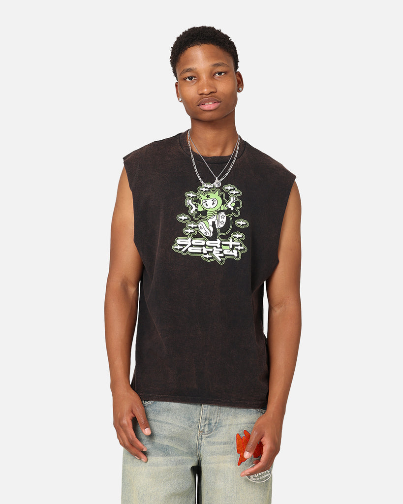 Goat Crew Y2K Ninja Vintage Muscle T-Shirt Black Wash | Culture Kings