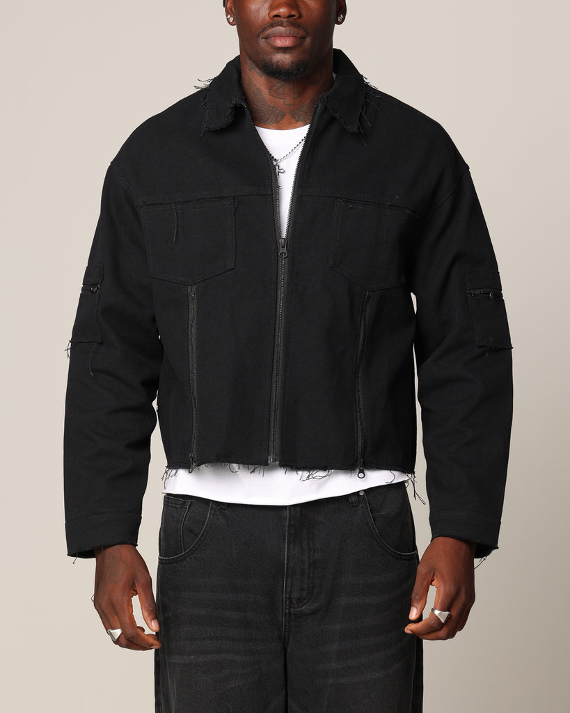 Saint Morta Nightcrawler Cuttoff Jacket Black | Culture Kings