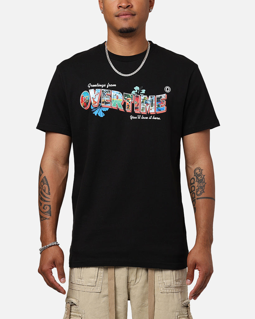 Overtime Greetings T-Shirt Black | Culture Kings