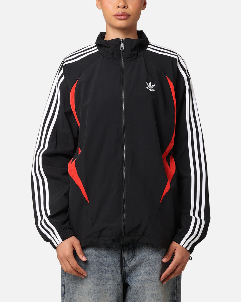 Adidas Archive Track Jacket Black/Better Scarlet | Culture Kings