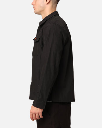 Fred Perry Zip Overshirt Jacket Black | Culture Kings