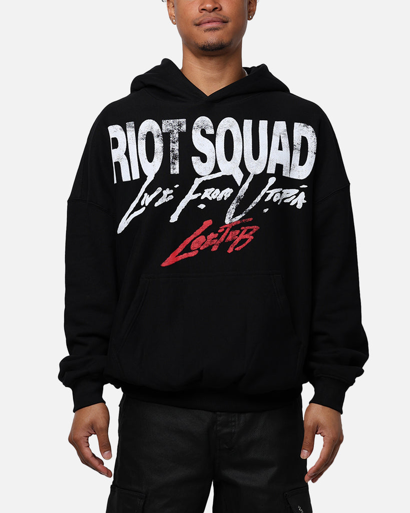 Loiter Riot Hoodie Black | Culture Kings